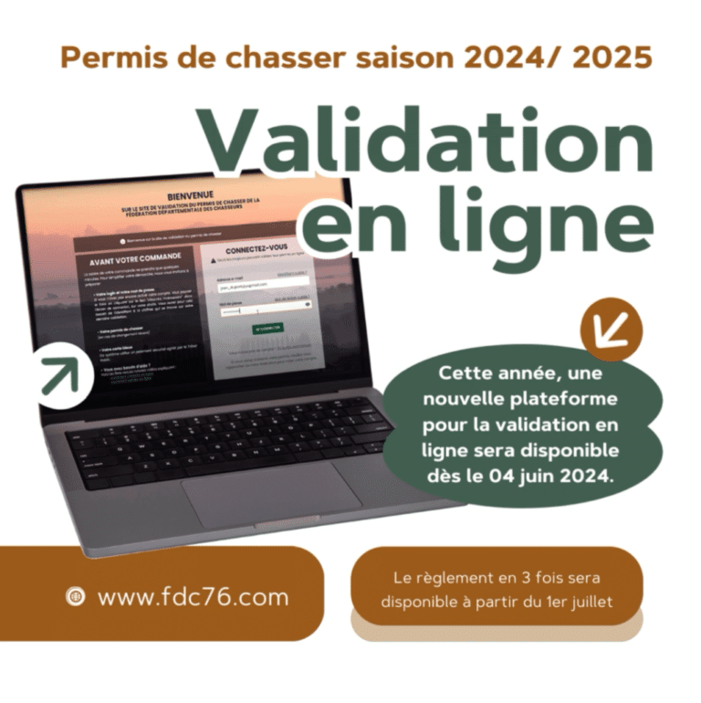 Une nouvelle plateforme pour la validation du permis de chasser en ...
